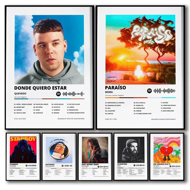 Pop-Hip-Hop-Rapper-Mora-Feid-Poster-Aesthetic-Music-Album-Cover-QUEVEDO ...