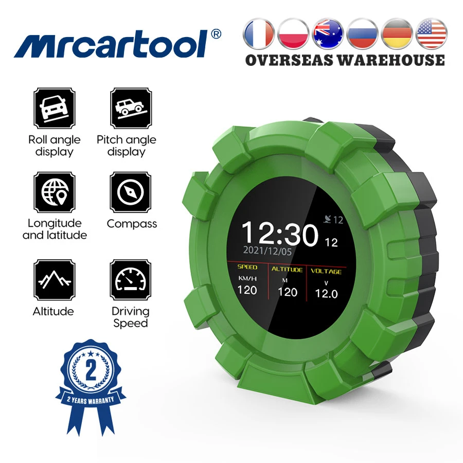 Mr Cartool M95 Gps Multifunction Inclinometer 4x4 Car Slope Meter Off ...