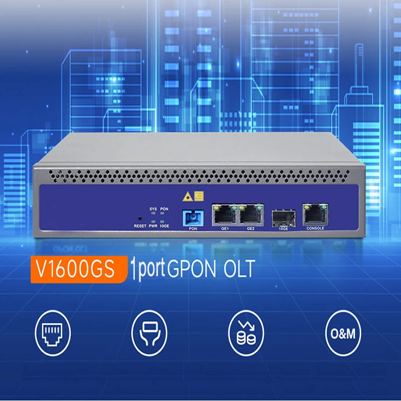 GPON OLT 1:128 compatible con XPON ONU SNMP, 1 puerto FTTH Mini Telnet ...