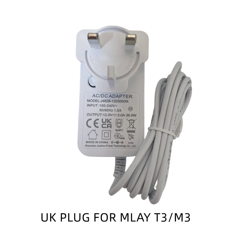 Original Mlay adapter for MLAY T3 M3 UK Plug malay