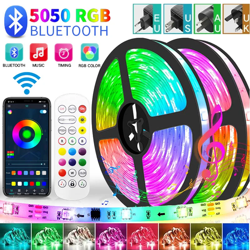 LED-Strip-Light-RGB-5050-luci-nastro-flessibile-fai-da-te-Led-Light ...