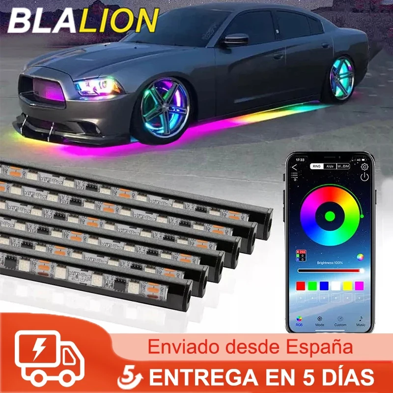 Luz-de-barra-flexible-del-autom-vil-LED-control-remoto-de-la-parte ...