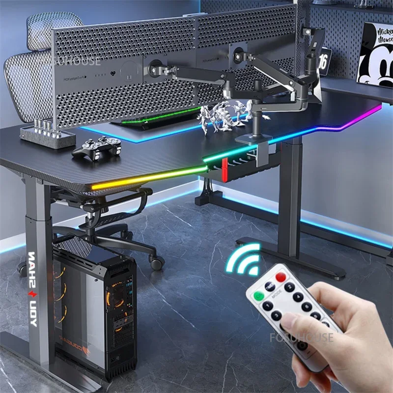 Electric-Lifting-Table-Smart-Computer-Tables-Home-Student-Study-Table-E ...