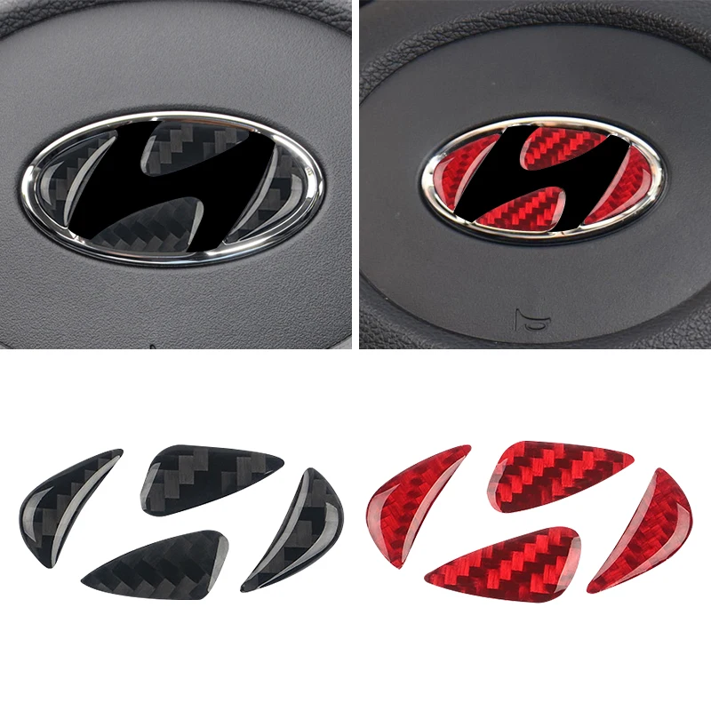 1Pcs-Carbon-Fiber-Car-Steering-Wheel-Sticker-Trim-For-Hyundai-Tuson ...