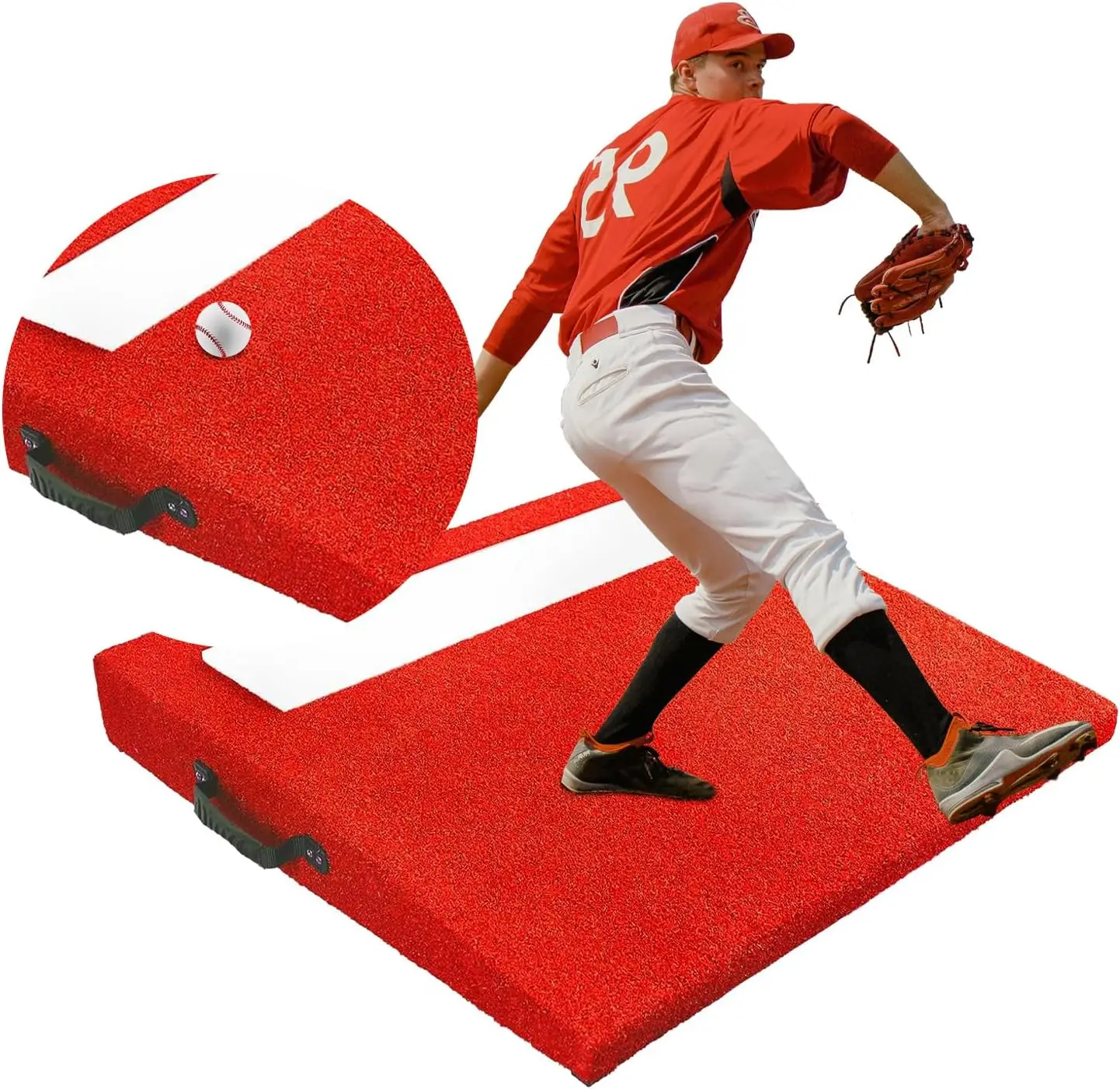 Timgle Portable Pitching Mound Baseball Pitching Mound Mobile Youth ...