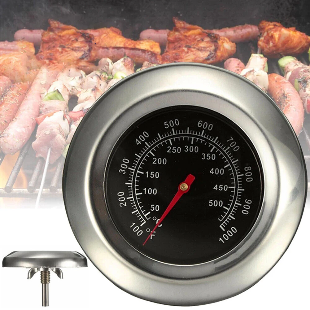 Metal Stainless-steel BBQ Thermometer 50-500 Degrees 100 ~ 1000 ...