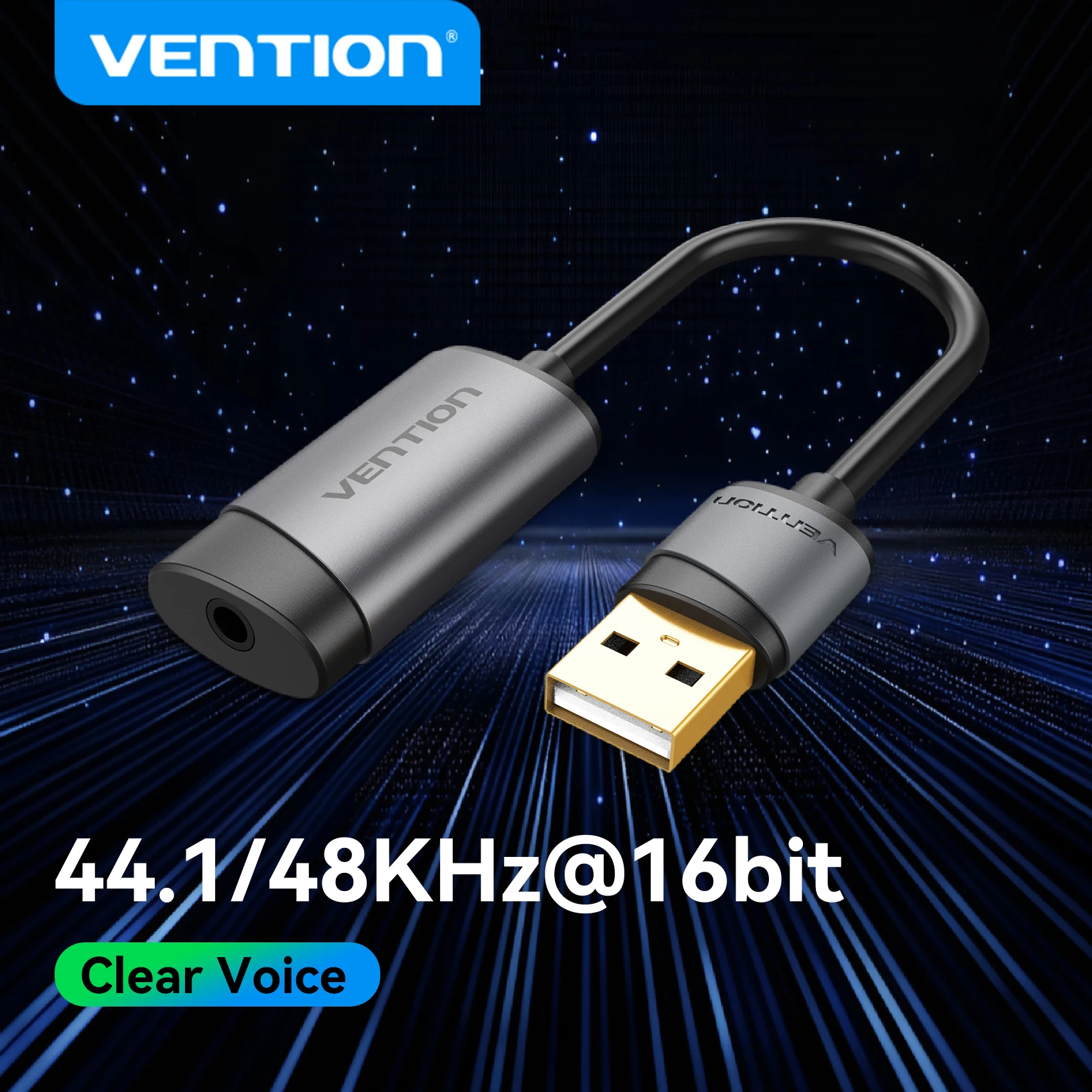 Vention USB External Sound Card USB to 3.5mm Audio Mic Sound Card for ...