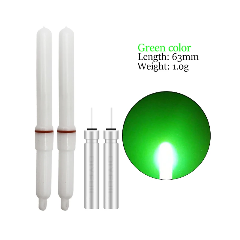 2PCS Night Glow Stick+2 CR425 Sea Fishing Lightstick Luminous Electric ...