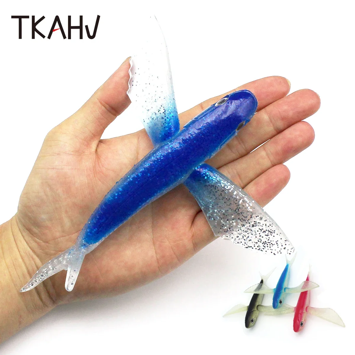 TKAHV-1-PC-Big-Fish-Wing-Flying-Soft-Lure-Tuna-Bait-Floating-or-Sinking ...