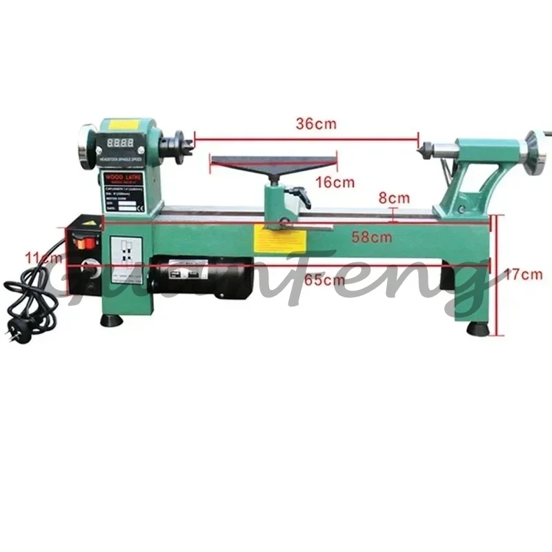 220v Electric Woodworking Lathe Small Multi-functional Household Lathe ...