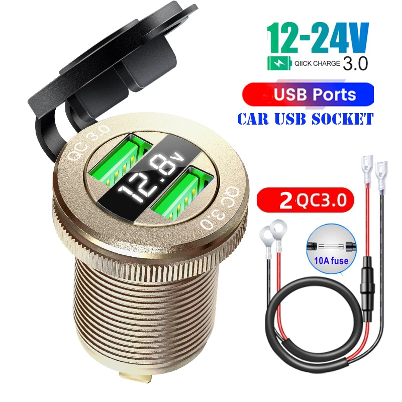 12-v-built-in-usb-car-usb-outlet-3-0-socket-Super-adapter-car-Outlet ...