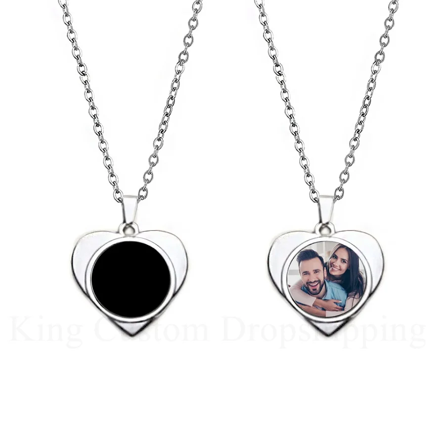 New Christmas Custom Heat photo Magic Necklace with Hidden Picture Heat ...