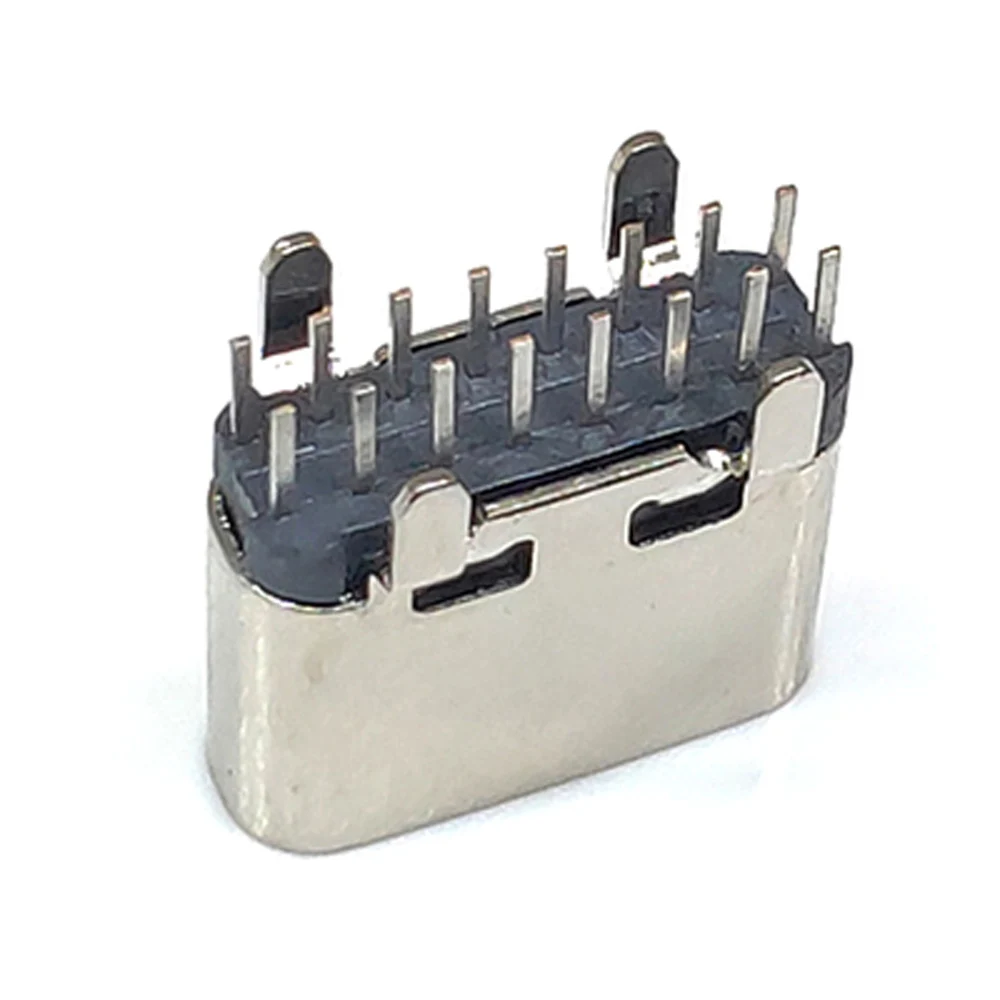 10pc-Type-C-16Pin-Socket-Connector-USB-3-1-Vertical-Plug-in-Board ...