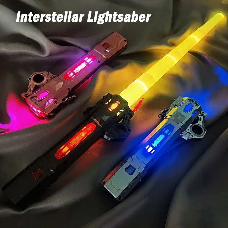 USB-Charging-Retractable-Lightsaber-with-Finger-twisting-Laser-Sword ...