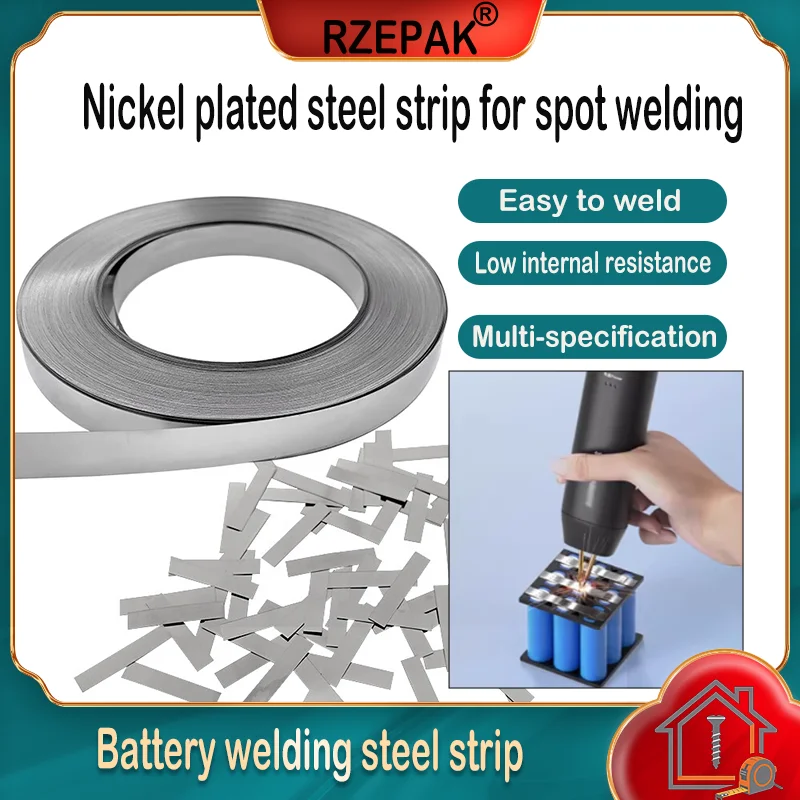 10m/Roll Nickel Plated Spot Welding Strip 0.1-0.2mm - High Conductivity ...