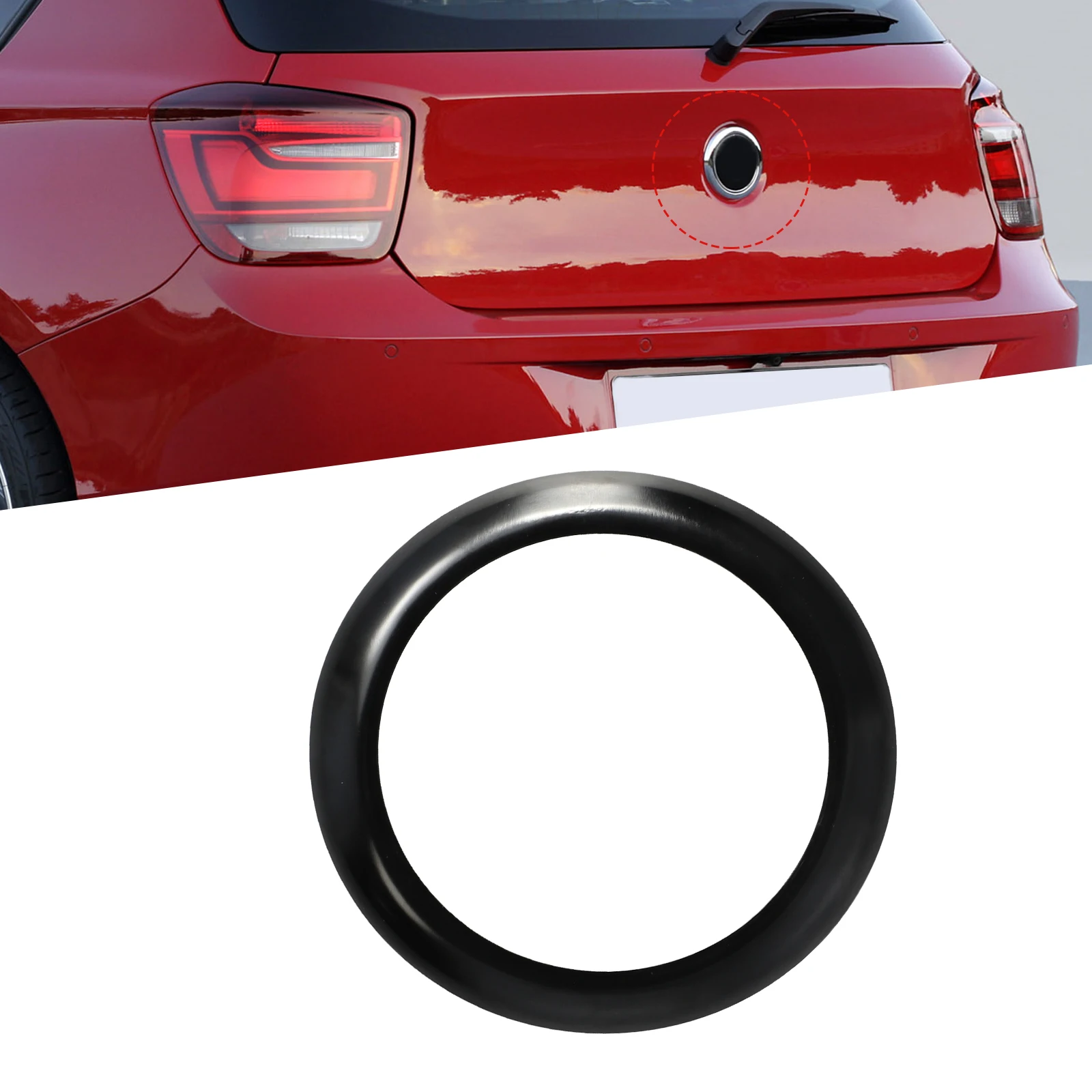 Gloss Black Rear Badge Boot Ring Surround For Bmw F20 F21 1 Series ...