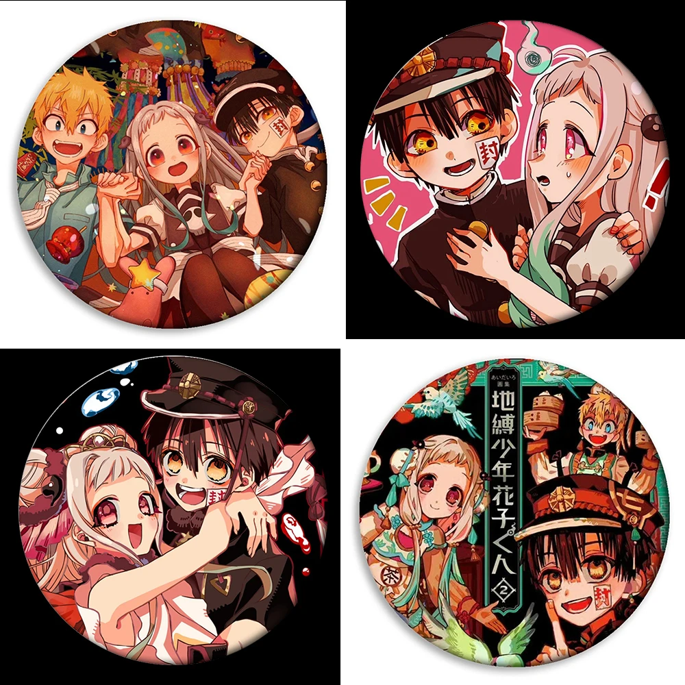 Anime-Toilet-Bound-Hanako-kun-Anime-Badges-Nene-Yashiro-Teru-Minamoto ...