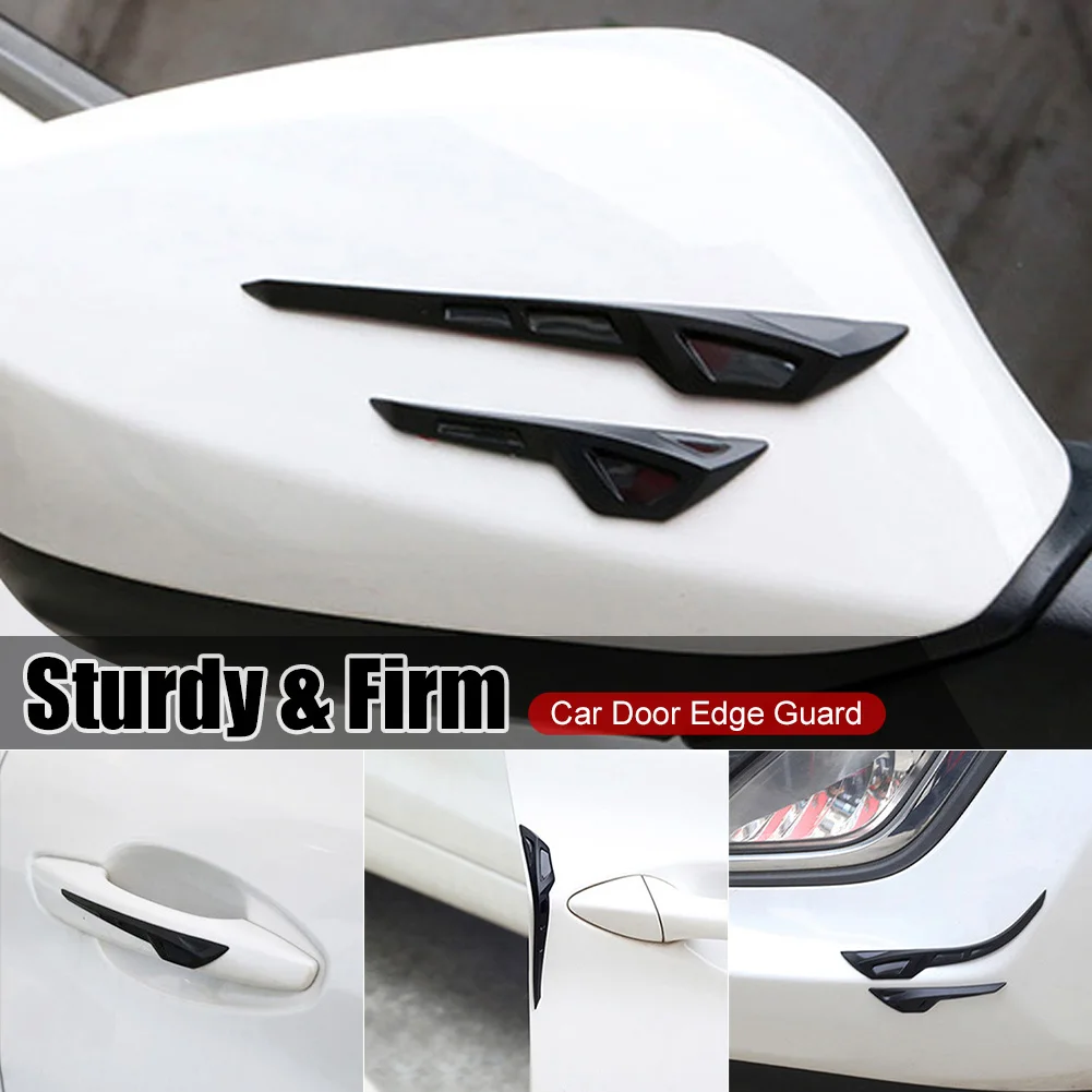 8Pcs Universal Car Bumper Protector PVC Strip Sticker Guard Anti ...