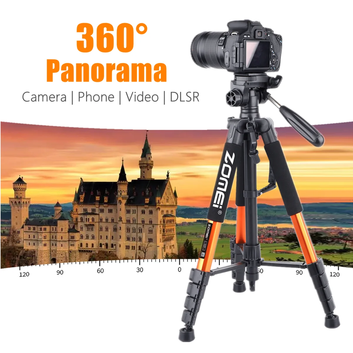 Tall Phone Stand, Panorama Camera Tripod for Professional Digital Photo ...