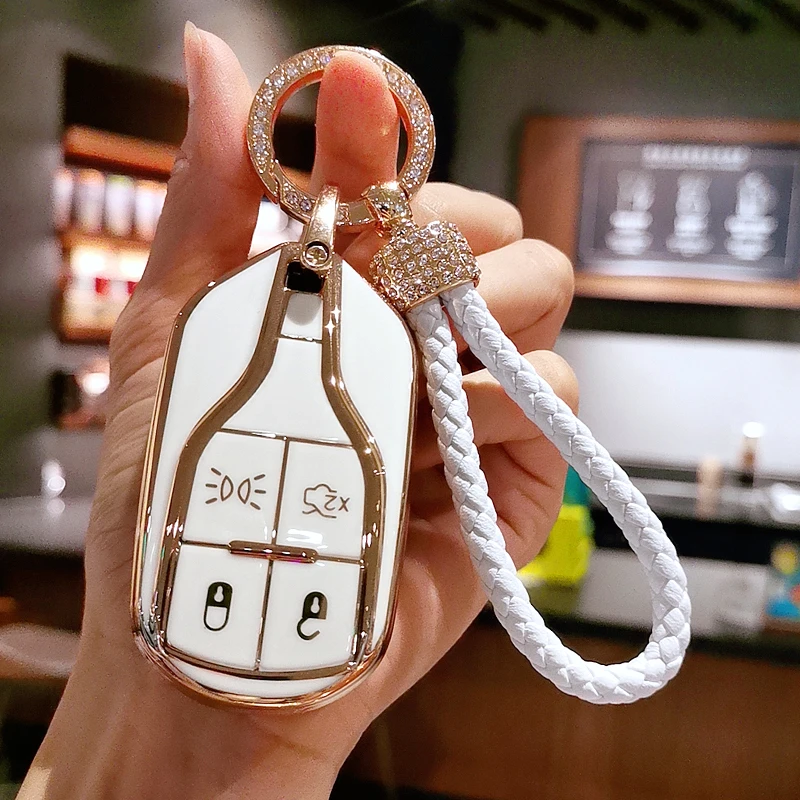 Bling Bling TPU Solf Case Key Ring for Maserati Quattroporte Levante ...