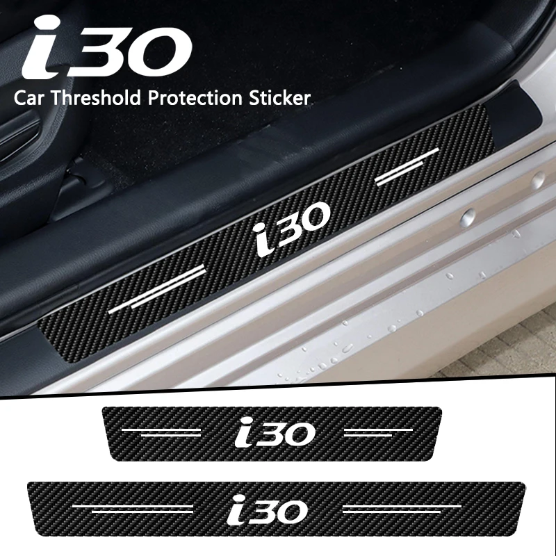 4pcs Car Threshold Protection Sticker For Hyundai i30 Door Sill Anti ...