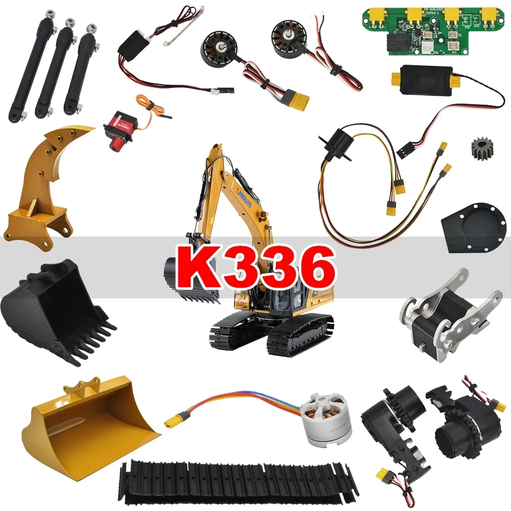 HUINA-KABOLITE-K336-Cylinder-Valve-Pump-Rotary-Motor-LED-Board-ESC ...