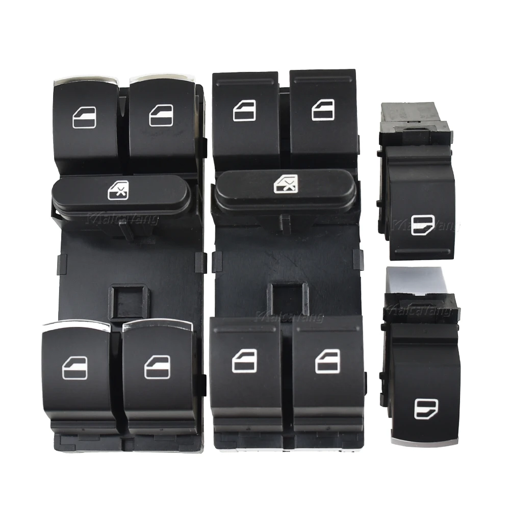 Chrome Master Power Window Switch Control 5J0959855 5K4959857 ...