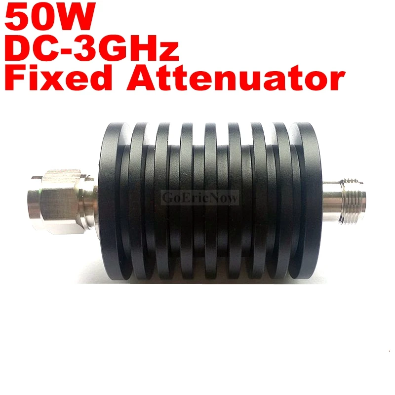 1 Pcs RF Coax 50W DC-3GHz/4GHz 1db-50db N Type Male to Female coaxial fixed attenuator connector