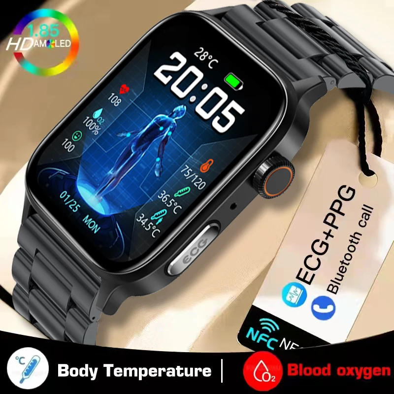 2023 New Painless Non Invasive Blood Glucose Smart Watch Men ECG PPG 2023 New Painless Non Invasive Blood Glucose Smart Watch Men ECG PPG