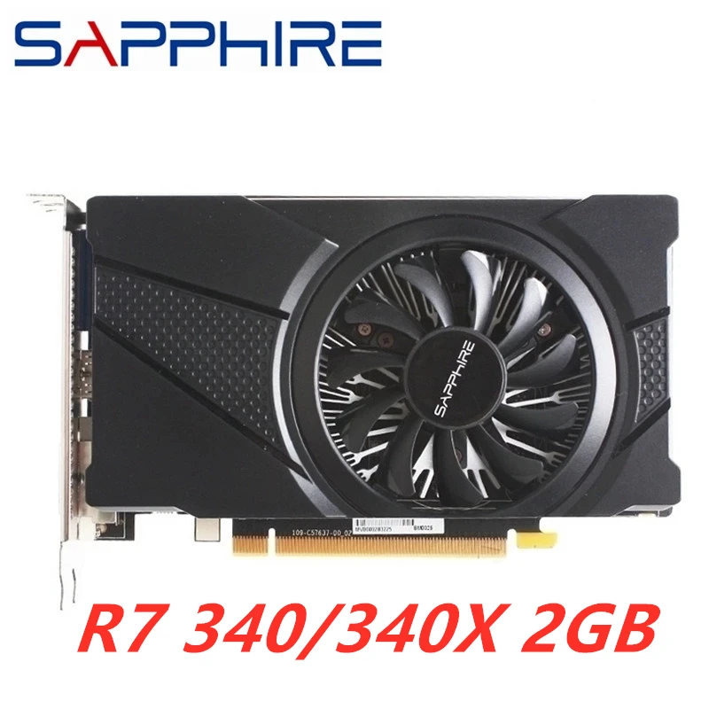 SAPPHIRE R7 340X 2GB Used Graphics Card For AMD GPU GTX Video Card ...