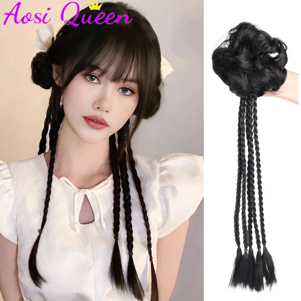 AOSI-Wig-Ponytail-Female-New-Chinese-Style-Braided-Hanfu-Costume ...