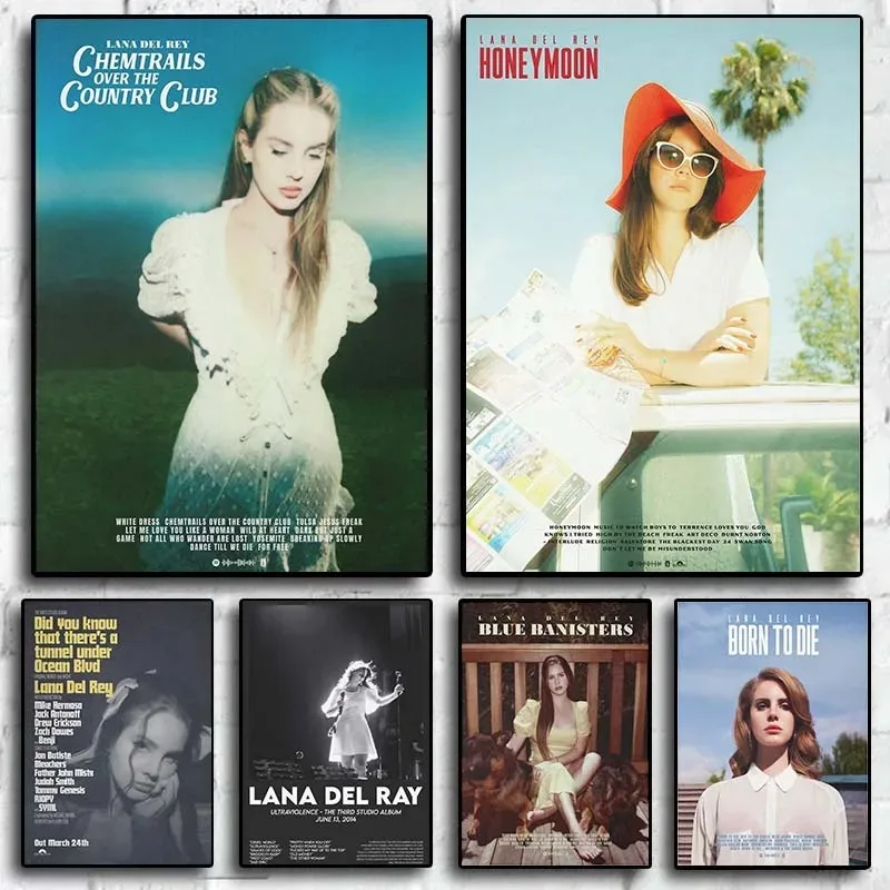 Pop-Singer-Lizzy-Grant-Lana-Del-Rey-Poster-Aesthetic-Music-Album-Lust ...