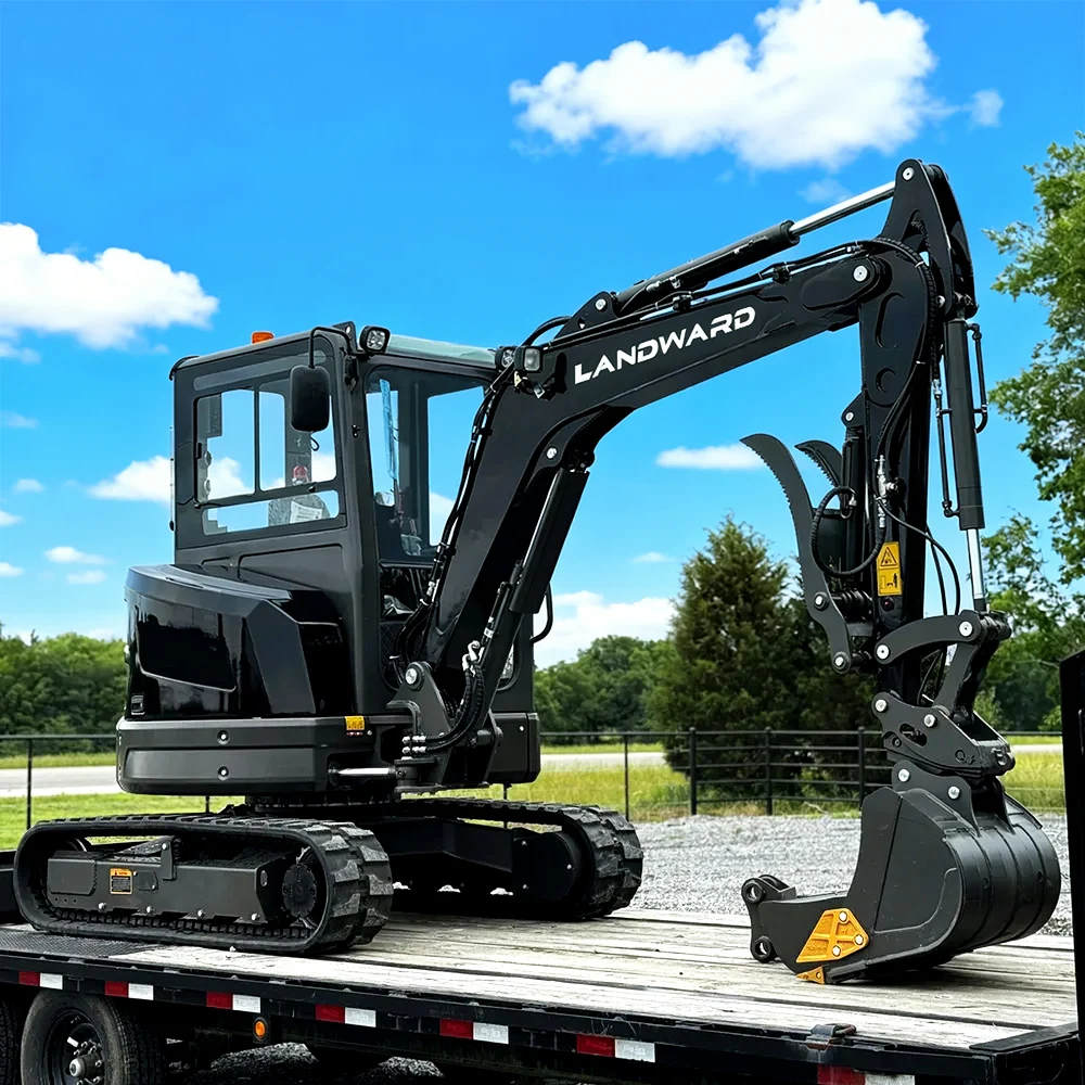 3.5 Ton Mini Excavator LW35E Rubber Crawler Small Digger Landward ...