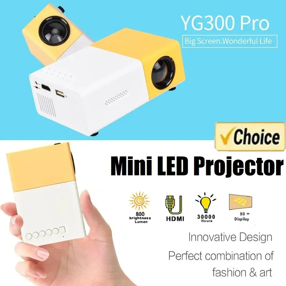 YG300-Mini-LED-Projector-Yg300-Upgraded-Version-800-Lumen-HDMI-USB ...
