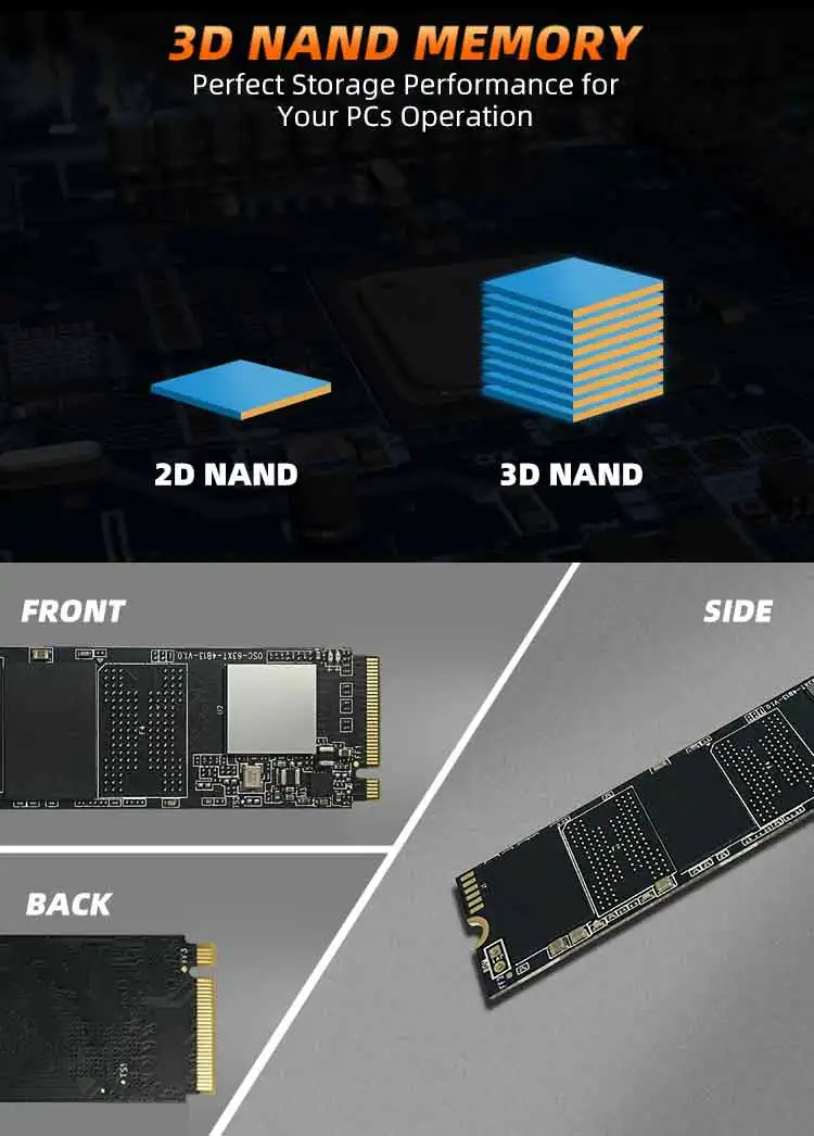 Оптовая продажа, OSCOO NVMe PCIe 3.0X4 SSD 512 ГБ, высокоскоростной ...