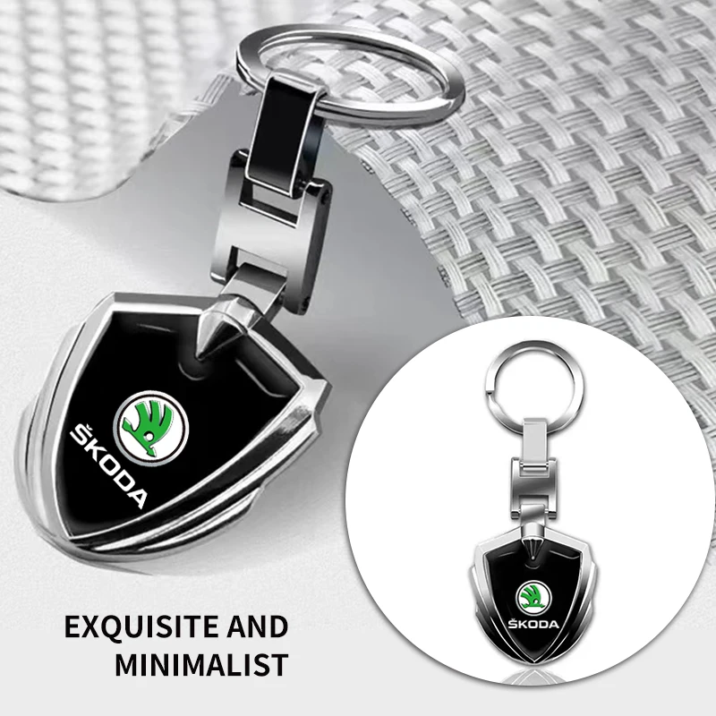 3D-Metal-Car-Logo-Key-Rings-Keyring-Keychain-For-Skoda-VRS-Octavia ...