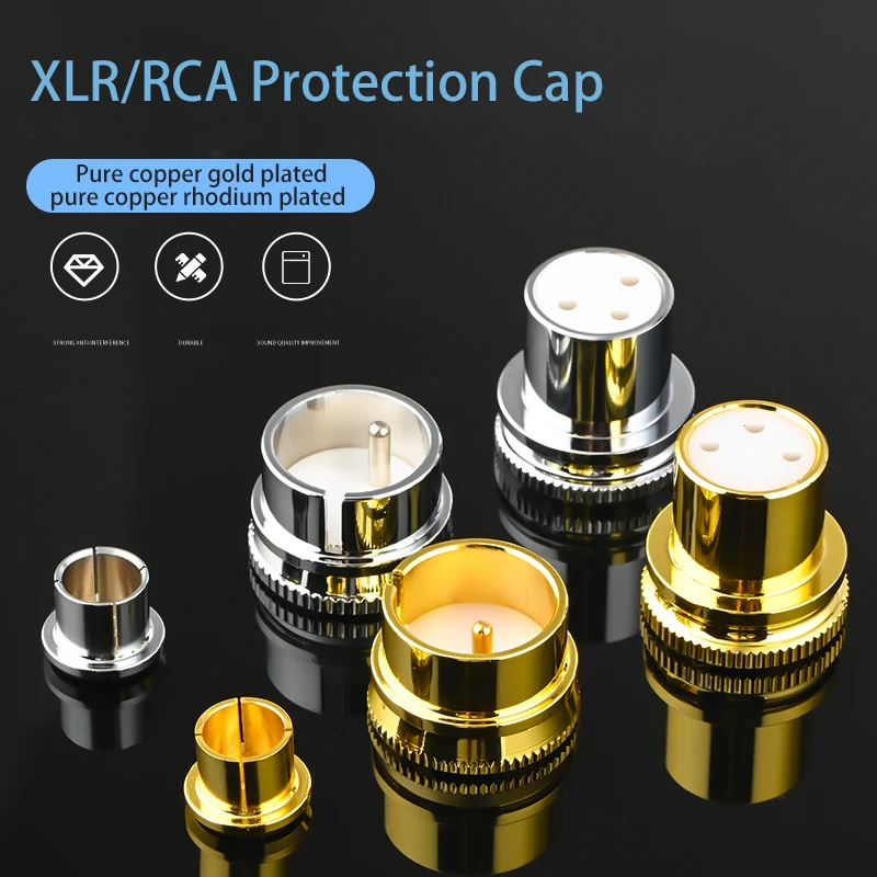 2pcs Protective Cover Gilded Covers Dust Cap Shielded Anti-oxidation ...