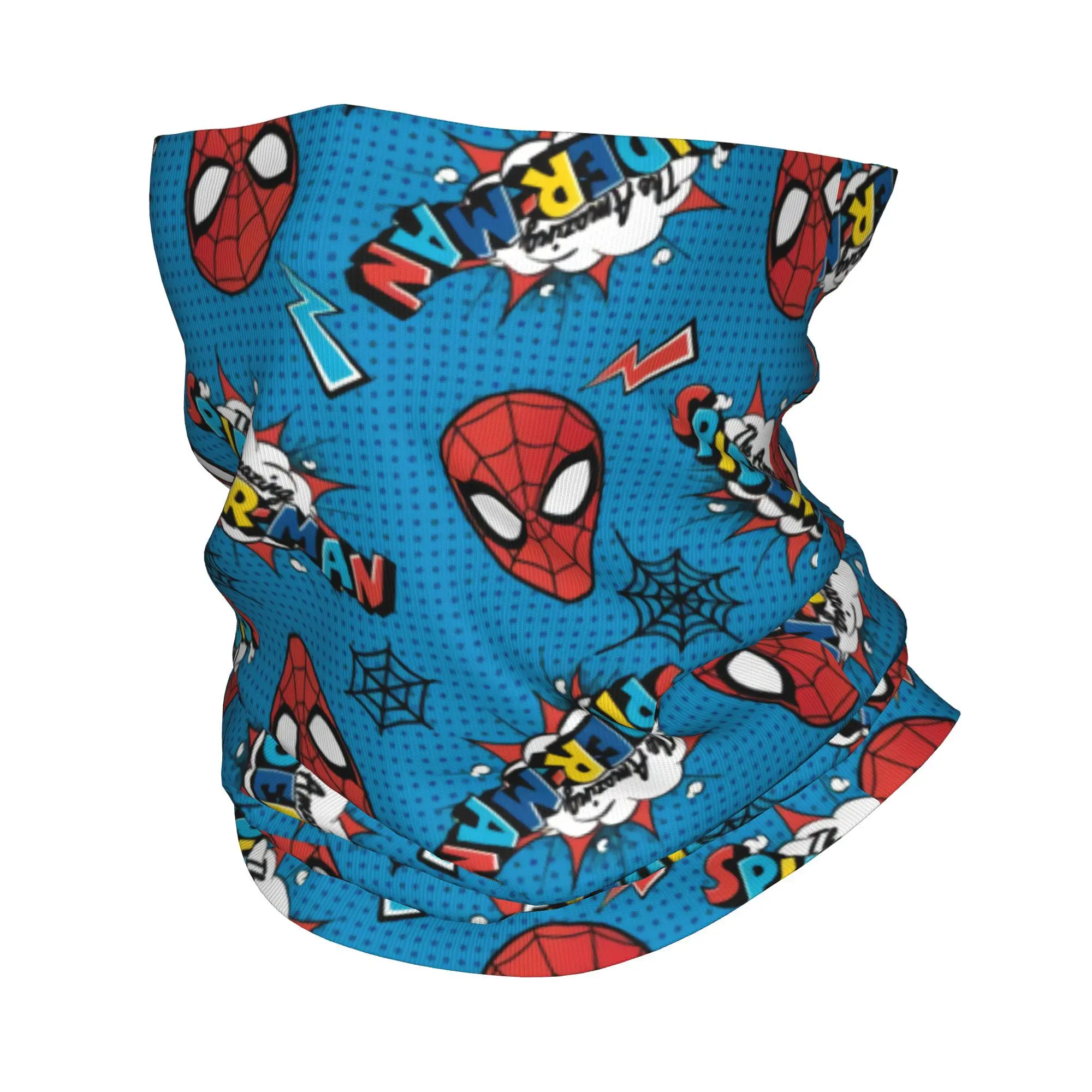 Custom Superhero Bandana Winter Neck Warmer Men Windproof Wrap Face ...