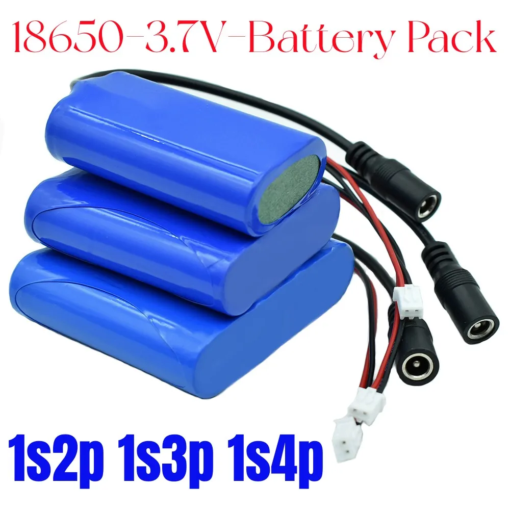 3.7V 1s2p 1s3p Rechargeable 18650 Lithium Battery Microcontroller LED ...