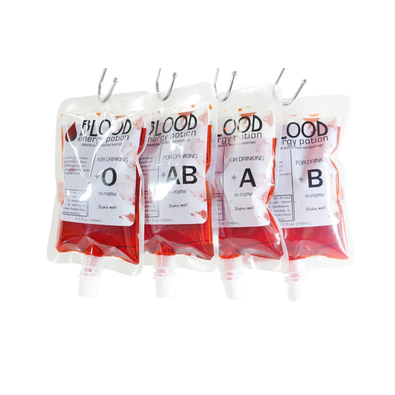 150-ML-20-PCS-Spout-Bag-Blood-Bag-drink-Fruit-Blood-Energy-Potion ...