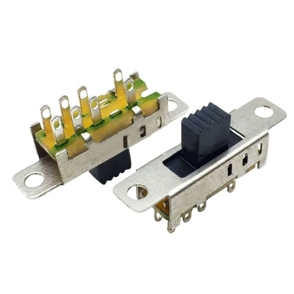10Pcs-SS23E04-Double-Toggle-Switch-8-Pins-3-files-2P3T-DP3T-Handle-high ...