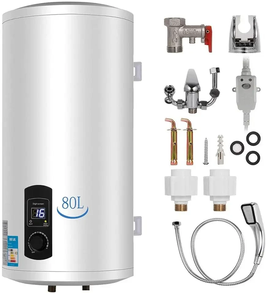 2KW-80L-Electric-Hot-Water-Heater-Boiler-Cylinder-Tank-Storage-Water ...