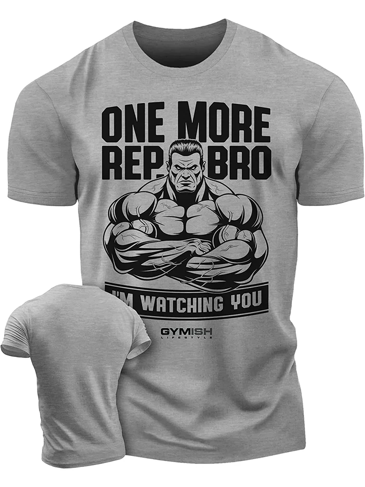 3D-Printed-One-More-Rep-Bro-Workout-T-Shirt-Funny-Gym-T-Shirt-High ...