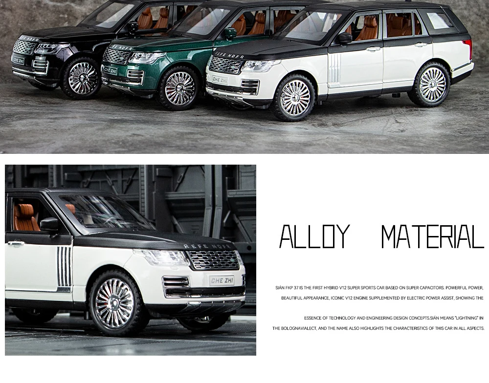 Land Rover Range Rover 1:24 Alloy Car Models Luxury Toys for kids Gifts ...