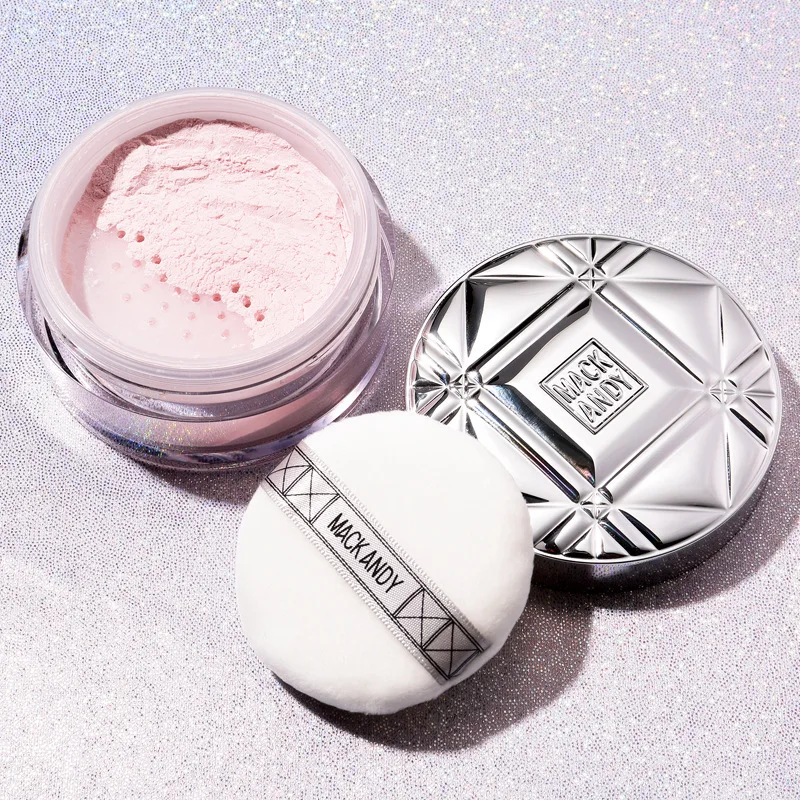 Mack-Andy-Original-Pink-Loose-Powder-with-Puff-Waterproof-Matte-Setting ...