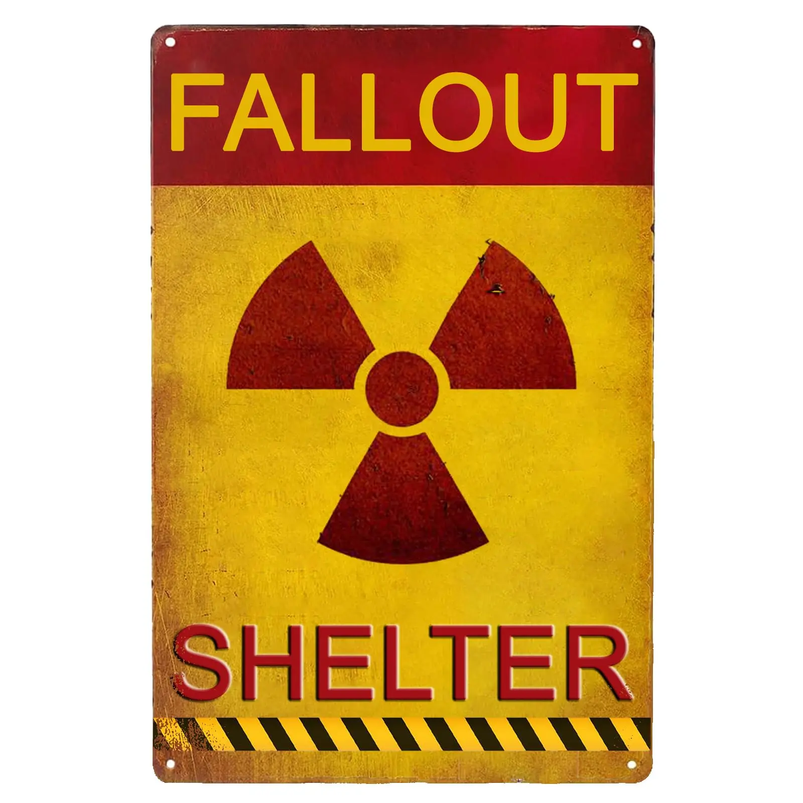 Vintage-Metal-Tin-Sign-Fallout-Shelter-Metal-Signs-Garage-Decor-Man ...