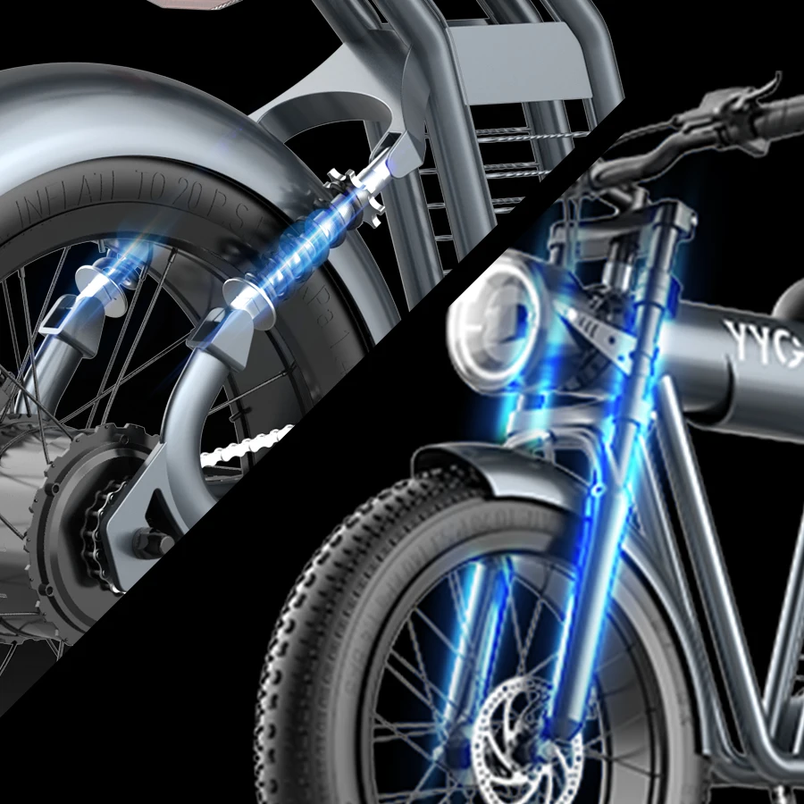 Electric bike YYG ZM21 (BR100), 1200W, 48V, 20Ah battery - RIDSTAR ...
