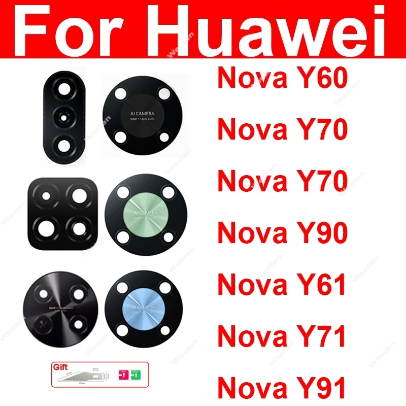 Back-Camera-Glass-Lens-For-Huawei-Nova-Y60-Y61-Y70-Y71-Y90-Y91-Big ...