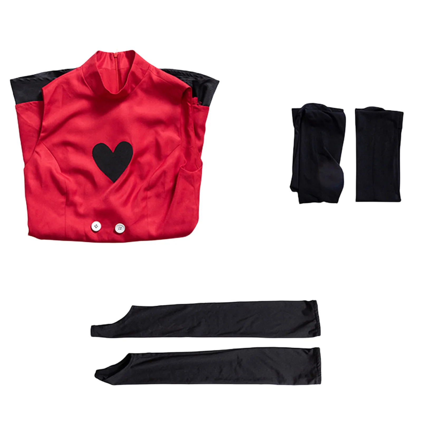 Disfraz de Anime Charlie para mujer adulta, vestido rojo de cuello alto ...