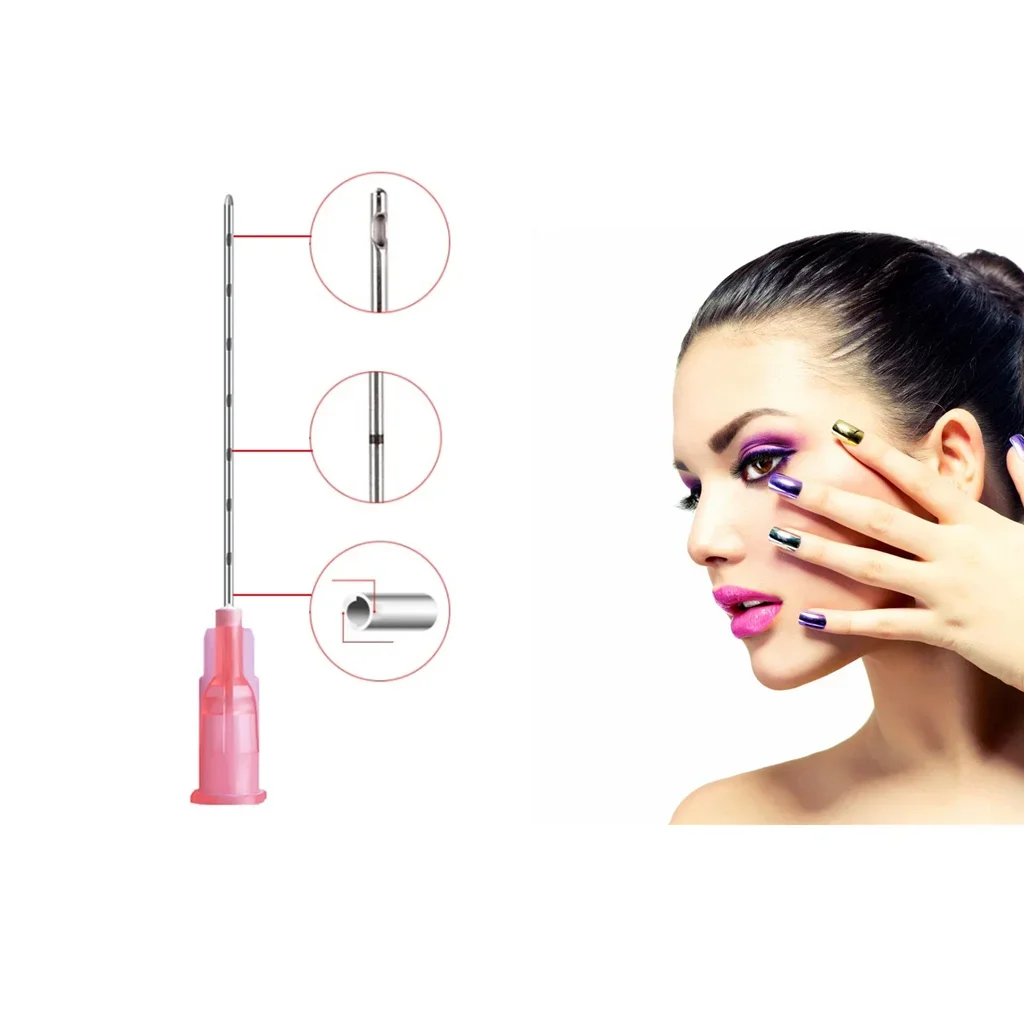 Micro-Canula-fina-para-Lifting-facial-c-nula-de-19G-60MM-18G-100MM-20 ...